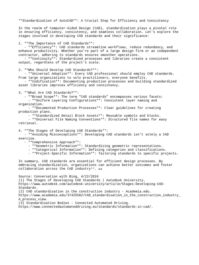 Standardization of AutoCAD | PDF | Computer Aided Design | Standardization