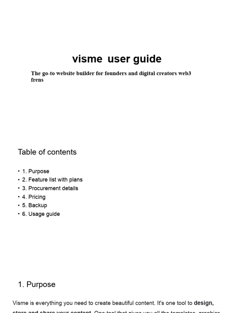 How To Use VISME Tool | PDF