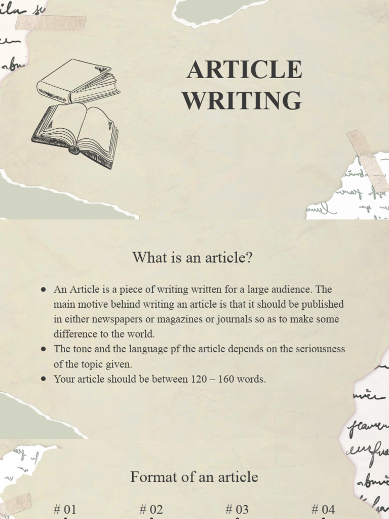 Article Writing | PDF | Cognition | Human Communication