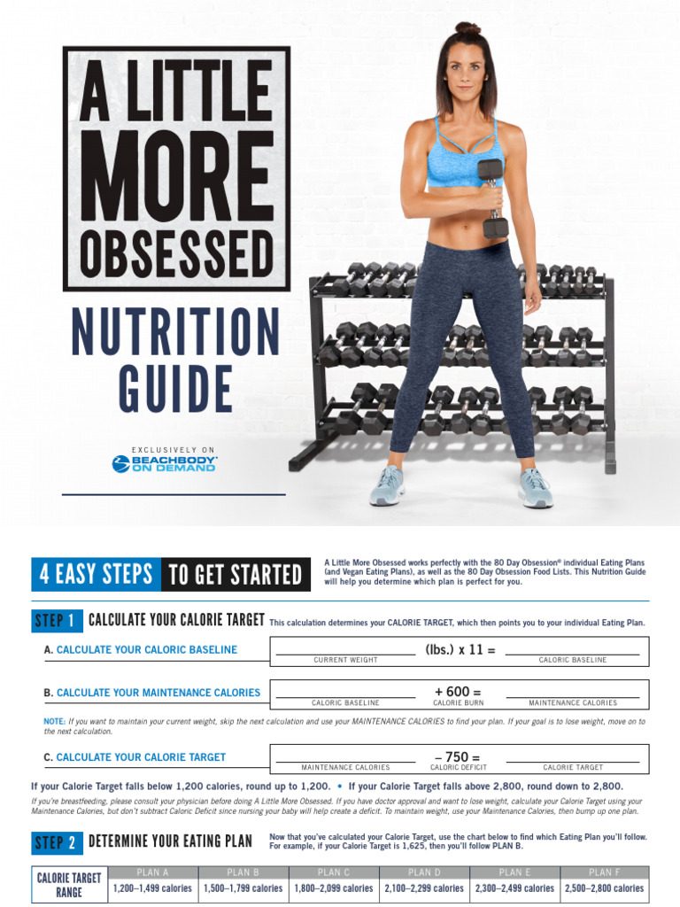 A Little More Obsessed Nutrition Guide | PDF | Dietary Supplements ...