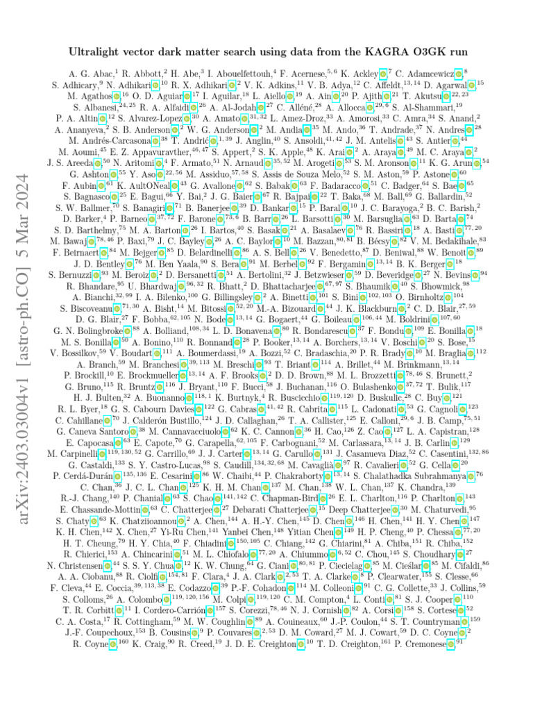 Ultralight Vector Dark Matter Search Using Data From The KAGRA O3GK Run ...
