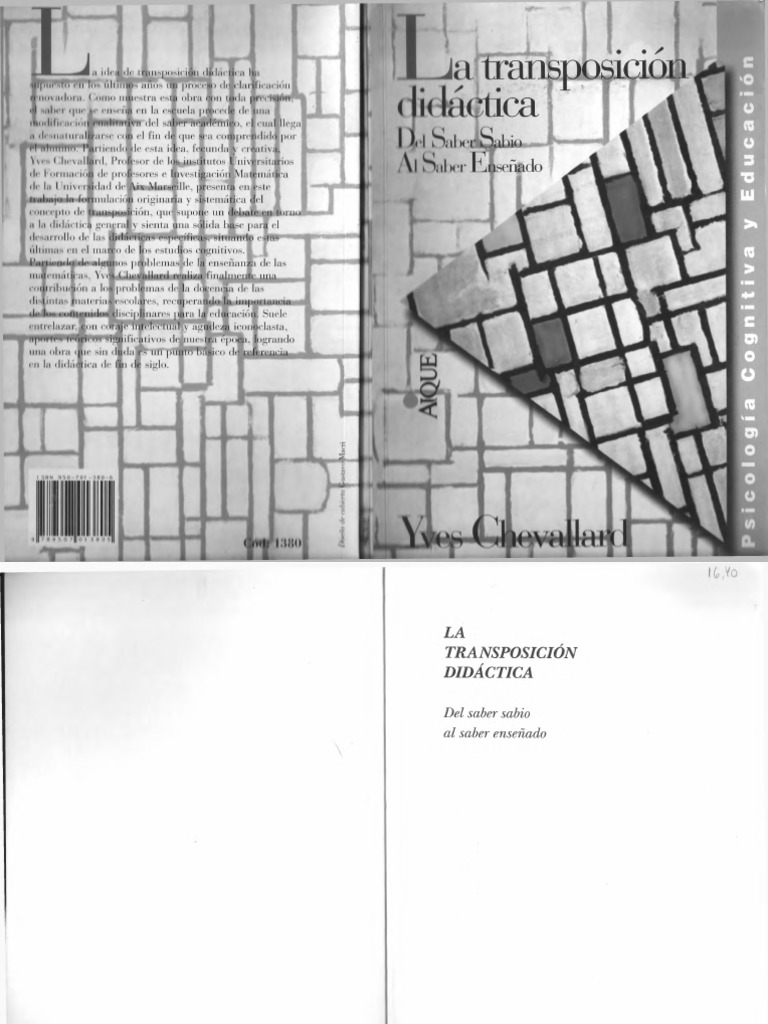 Yves Chevallard - La transposición didáctica | PDF