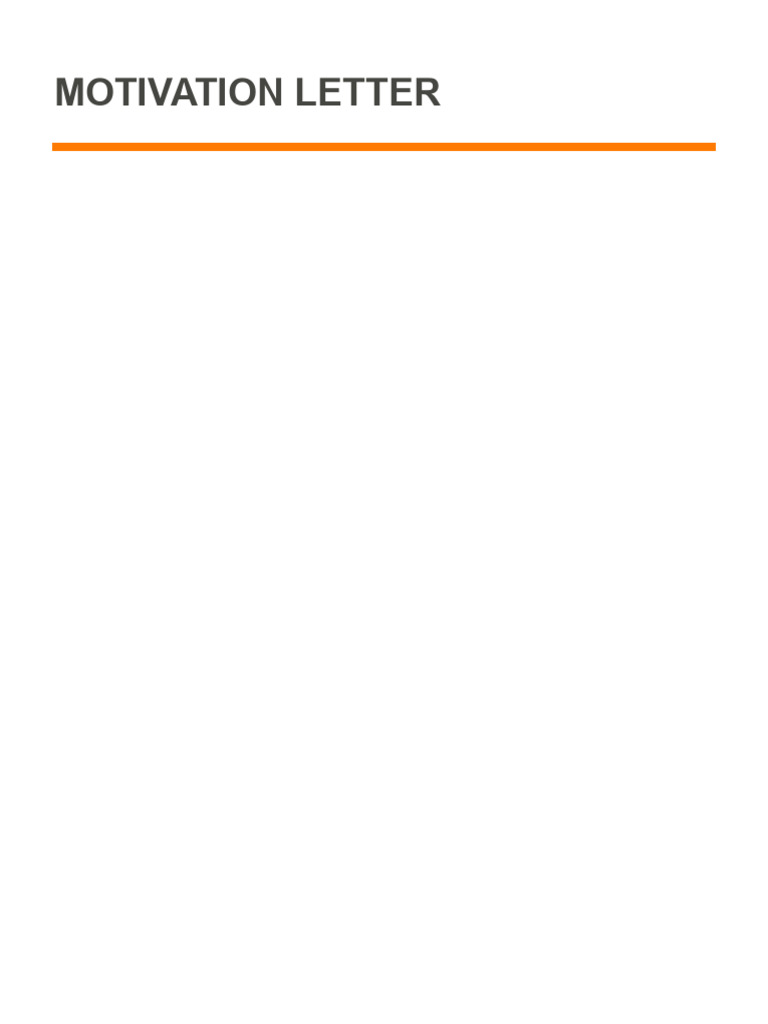 Motivation Letter | PDF | Engineering | Science