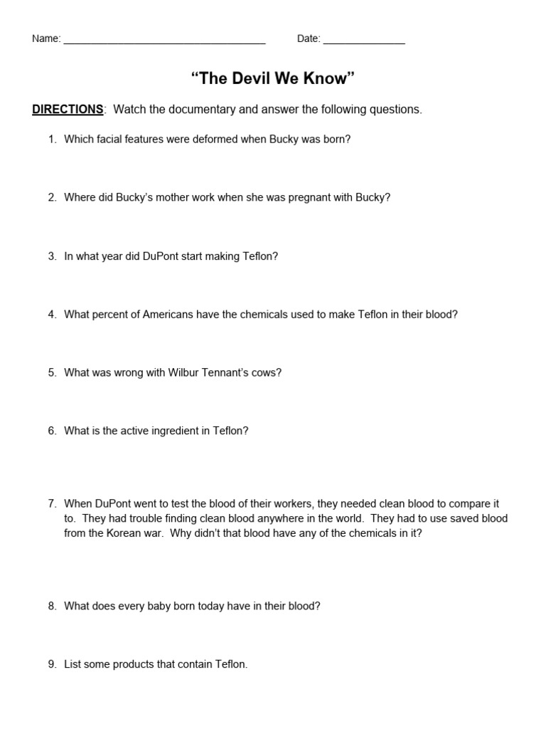 The Devil We Know | PDF