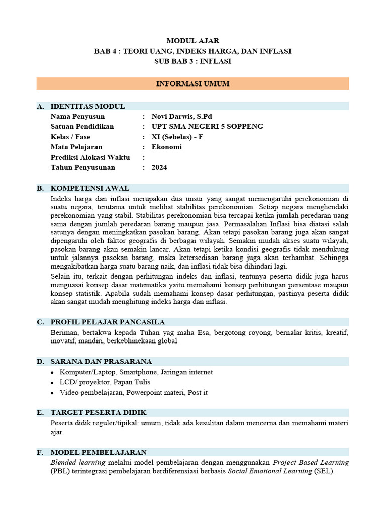 Modul Observasi Fixx | PDF