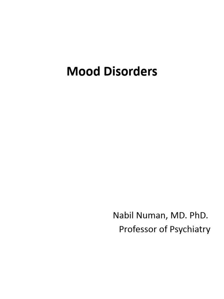 mood disorders | PDF | Bipolar Disorder | Mania