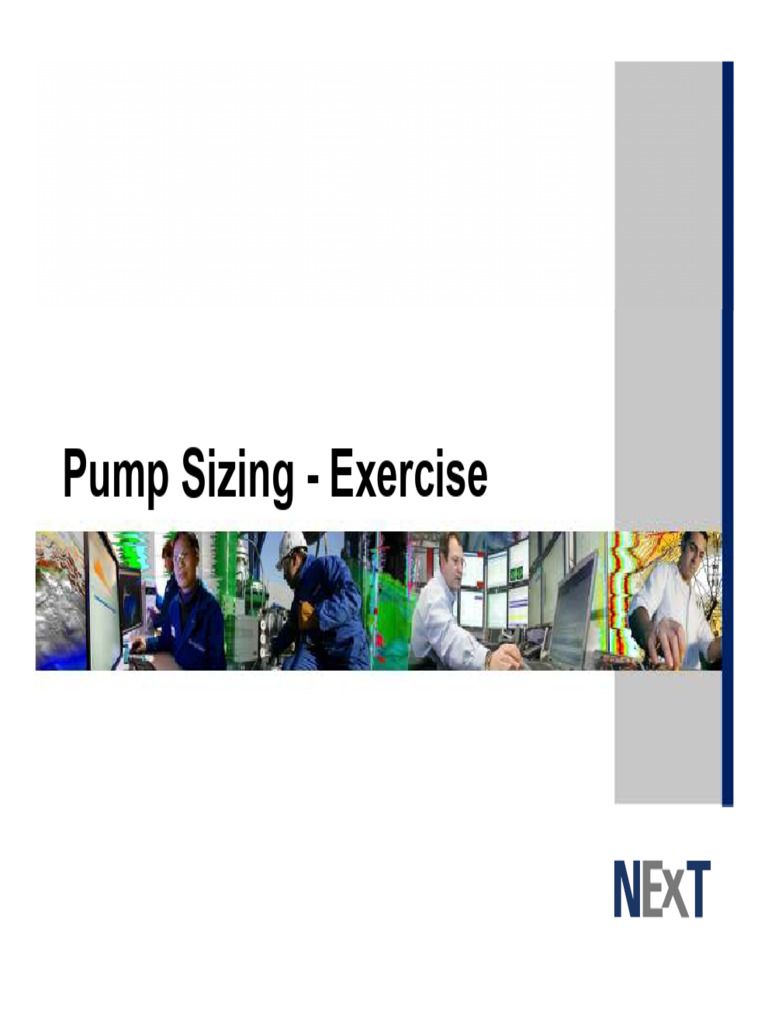 05 Pump Sizing-Exercise | PDF | Horsepower | All Rights Reserved