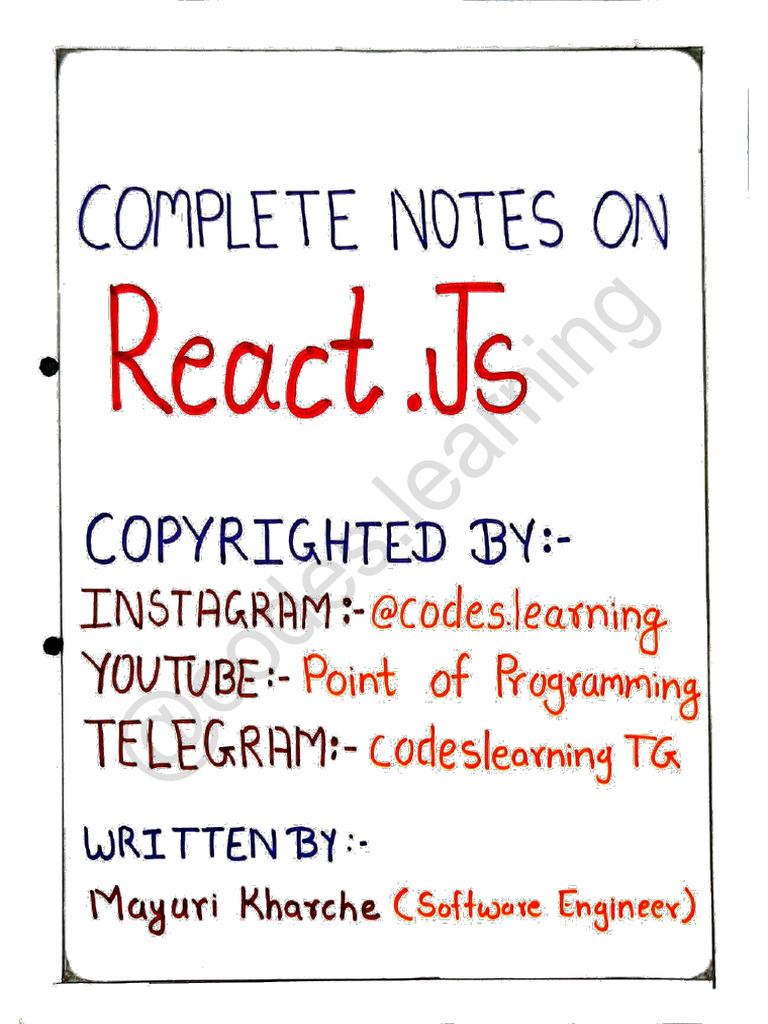 React Js Pdf