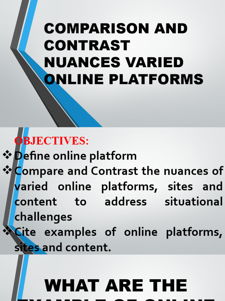 Online Platforms | PDF | Mass Media | Web 2.0