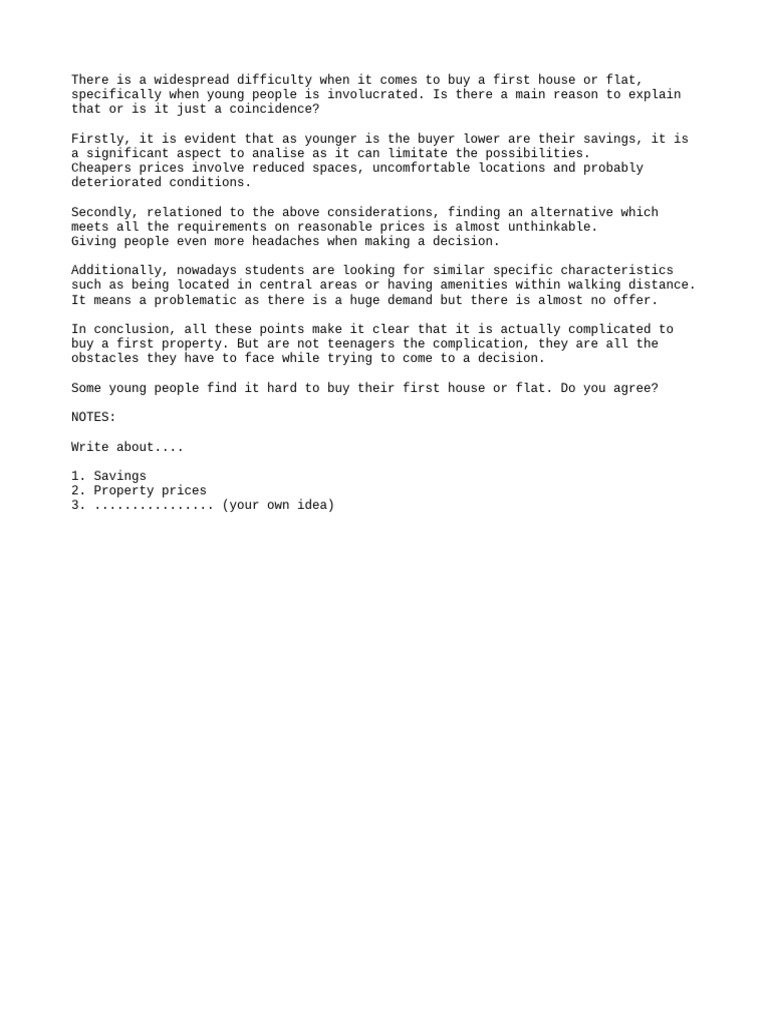 Essay B2 Example | PDF