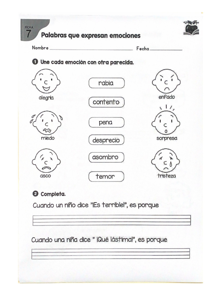 Palabras Que Expresan Emociones | PDF
