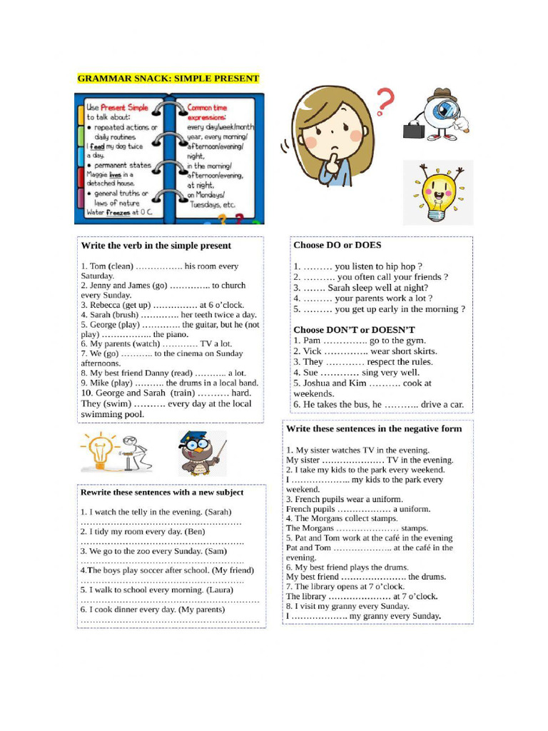 simple present 1 | PDF