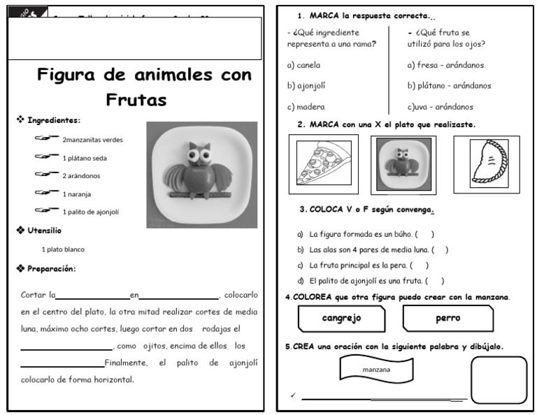 Frutas 2°grado | PDF | Frutas comestibles | Fruta