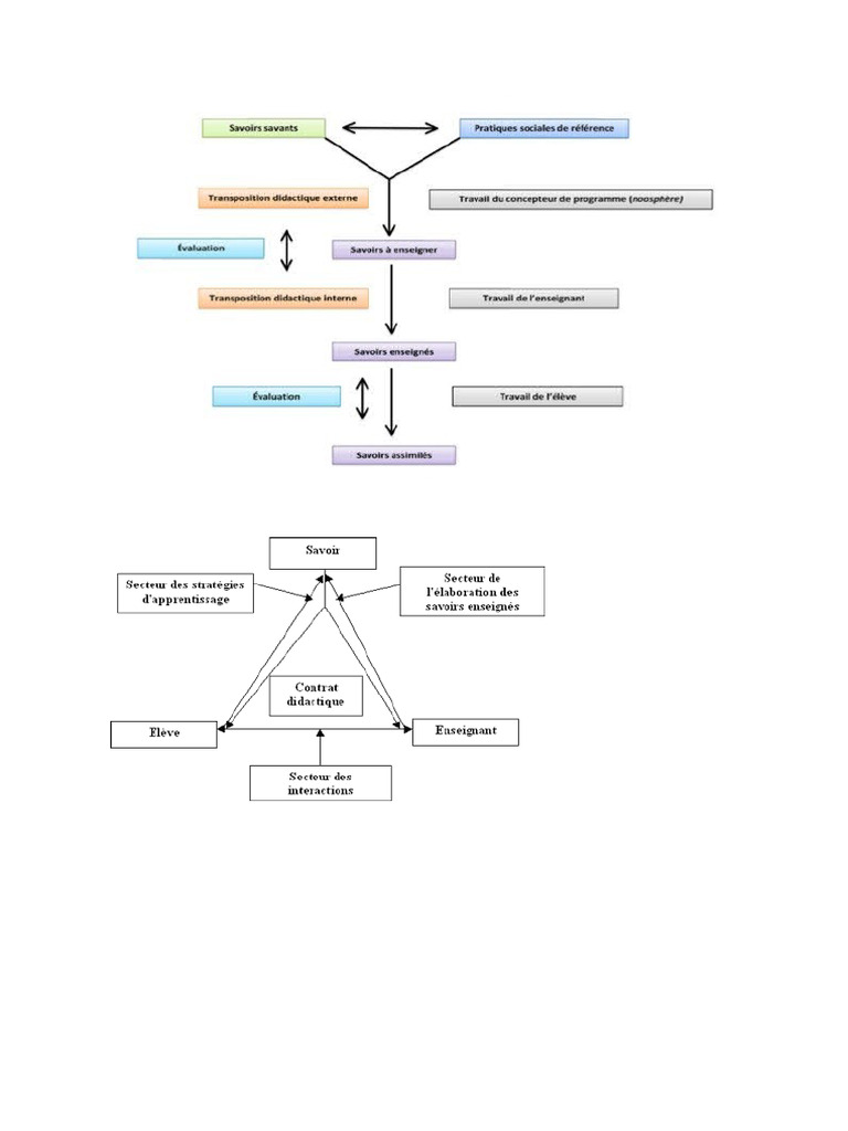 La Transposition Didactique Triangle Didactique | PDF