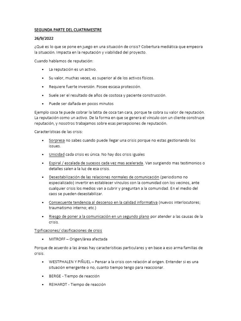 Relaciones Publicas III CLASES Ultima Version | PDF | Testigo experto Relaciones Publicas III CLASES Ultima Version | PDF | Testigo experto
