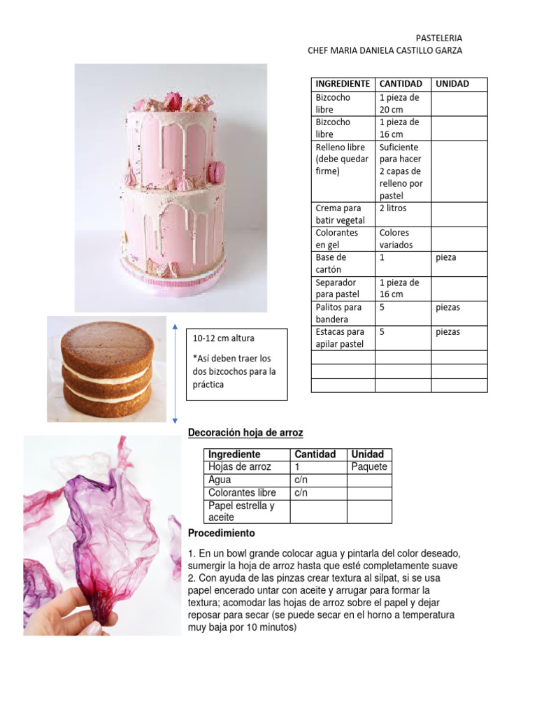 Clase 6 - Chantilli y Decoraciones-Apilado | PDF | Confitería | Pasteles