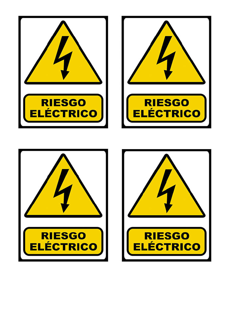 Etiquetado Riesgo Electrico | PDF