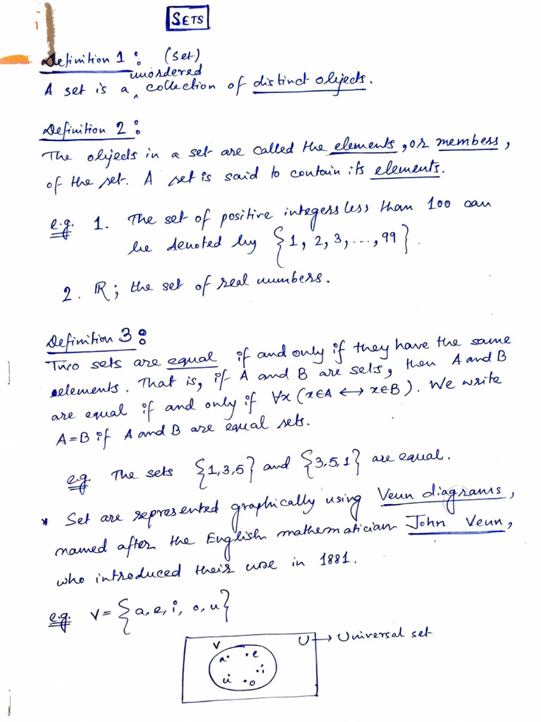 Discrete Maths Notes | PDF