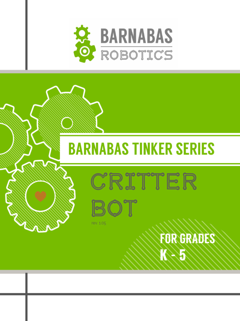 Barnabas Tinker Series: Critter Bot | PDF | Robot | Robotics