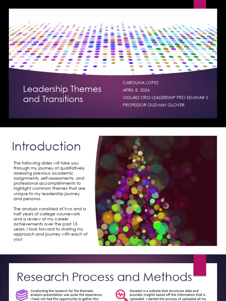 Ogl482 Thematic Analysis Presentation Lopez | PDF | Leadership | Autonomy