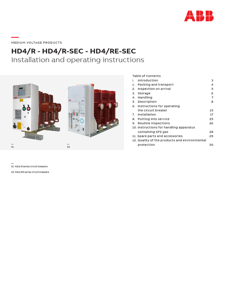 Medium Voltage Circuit Breaker Guide | PDF | Switch | Electrical Wiring