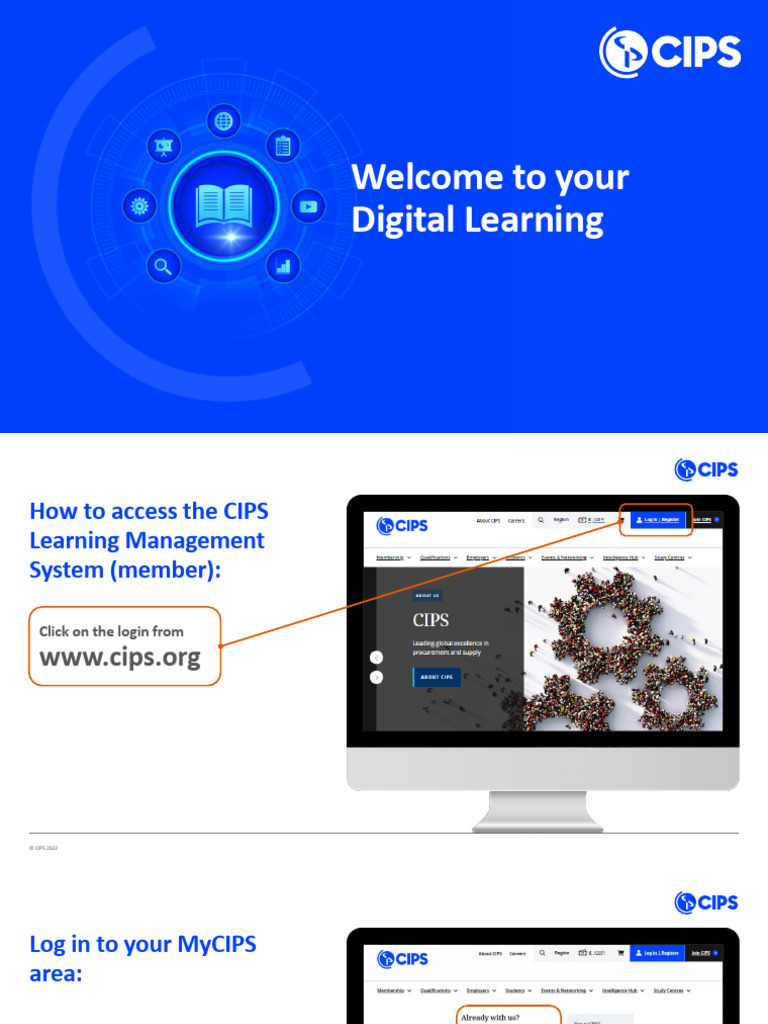 Welcome to your CIPS Digital Learning | PDF