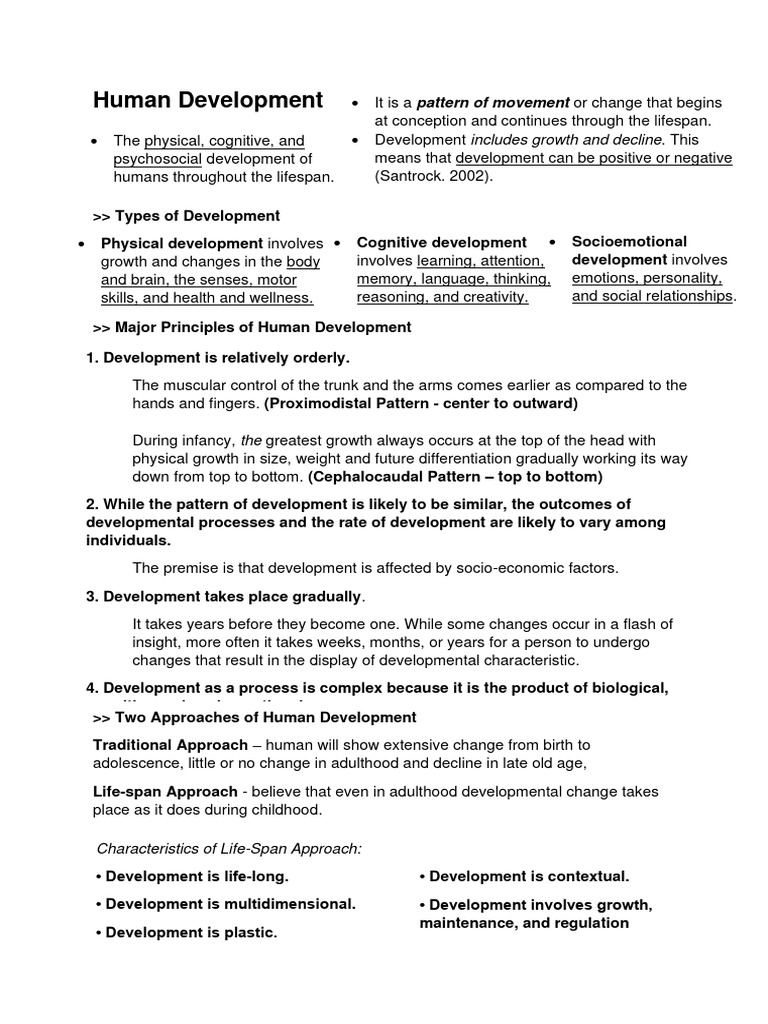 EDUC101 Reviewer 1 | PDF | Prenatal Development | Cognitive Development