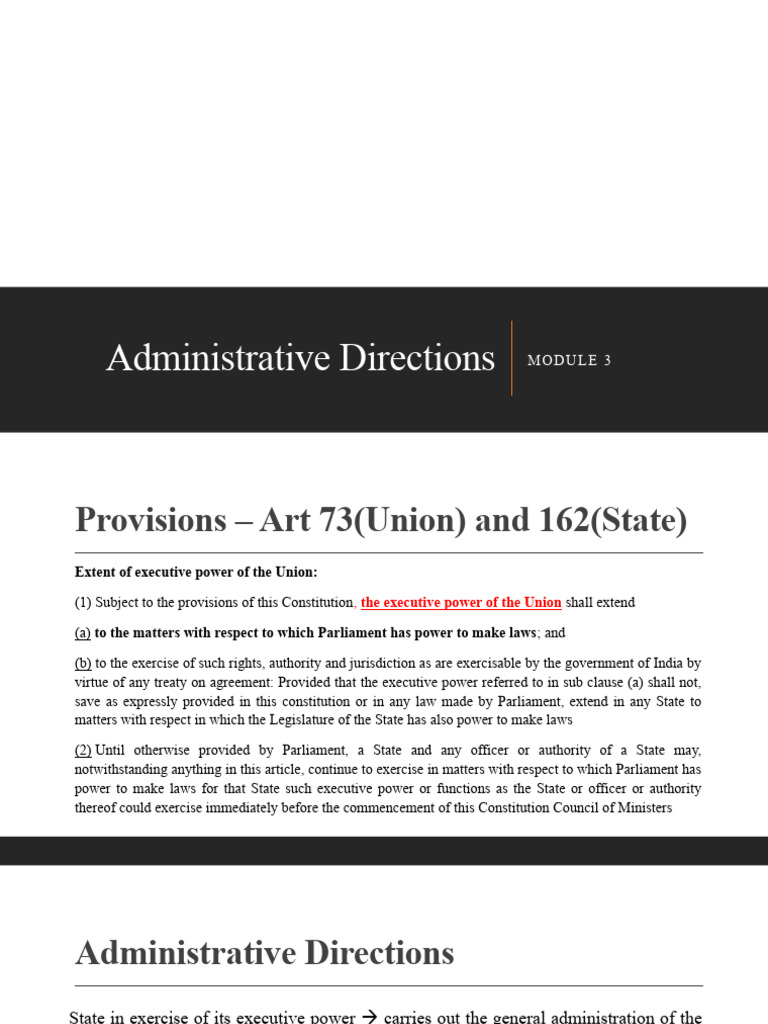 Administrative Directions | PDF | Appeal | By Law