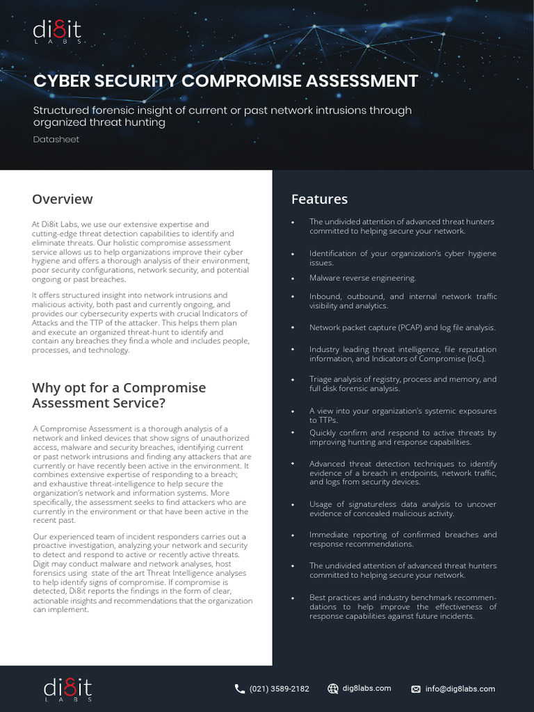 Cybersecurity Compromise Assessment | PDF | Security | Computer Security