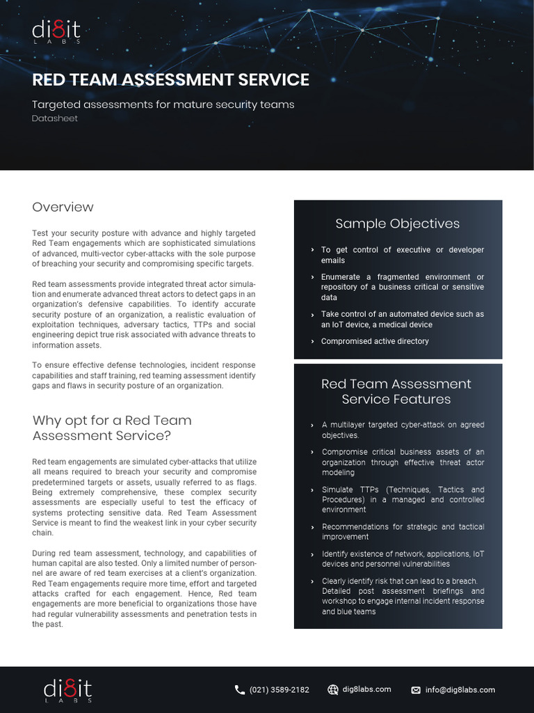 Red Teaming (Object Box 2) - Datasheet - Controlled | PDF | Computer Security | Security