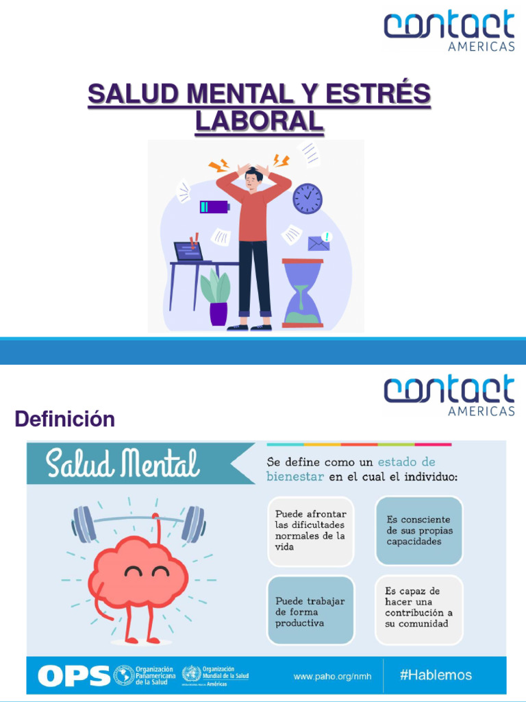 Estrés Laboral y Salud Mental | PDF | Estrés (biología) | Salud mental