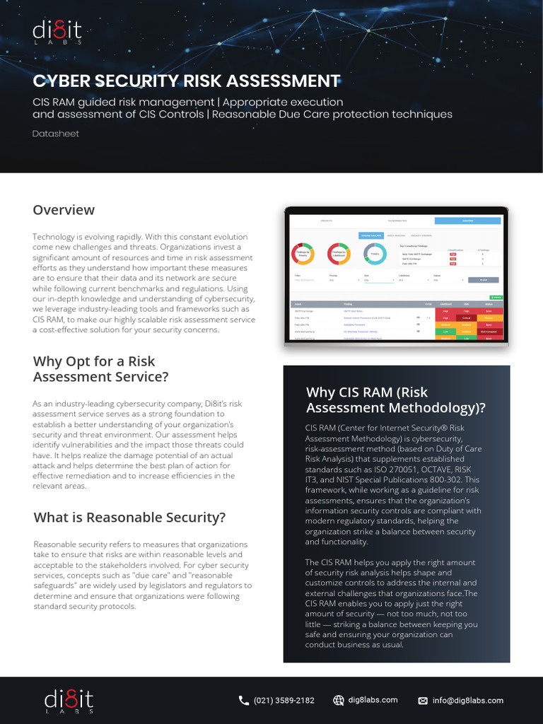 Risk Assessment Datasheet DFA - Controlled | PDF | Computer Security | Security