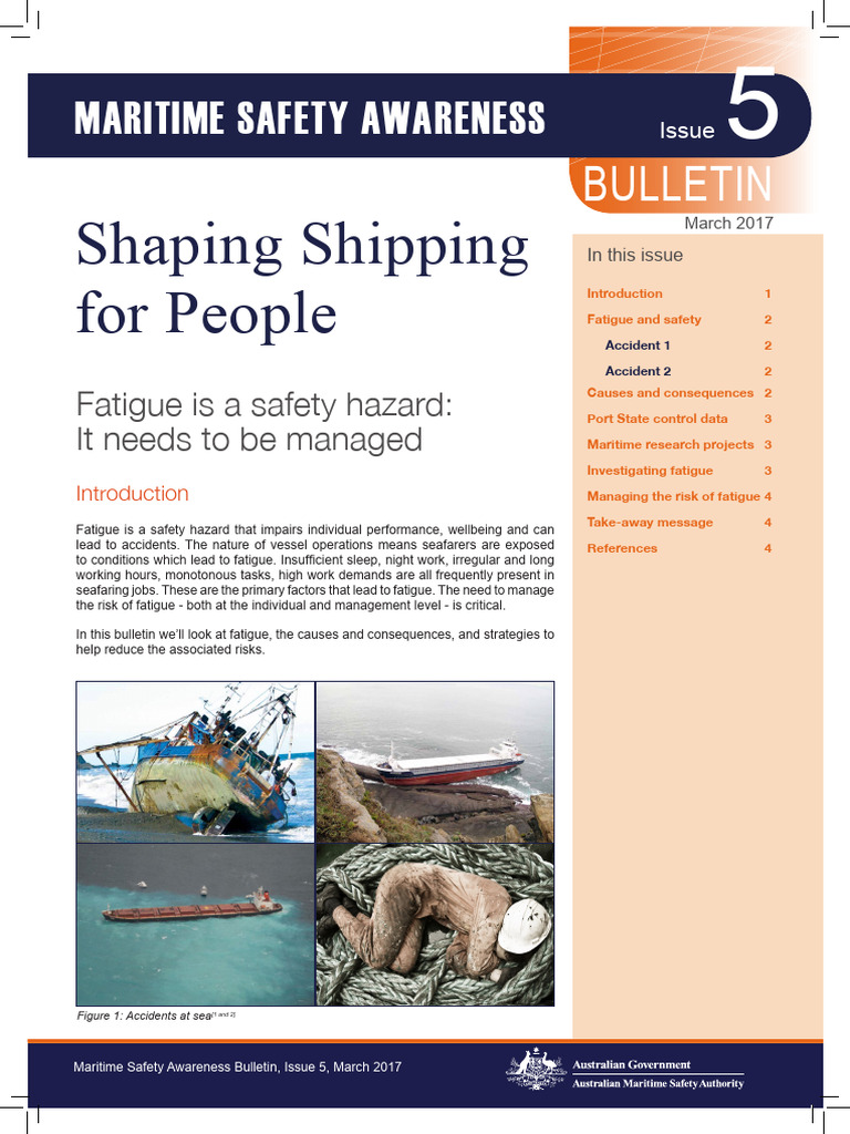 FATIGUE - AMSA-Shaping-shipping-for-people-2017 - 03 | PDF | Shift Work ...