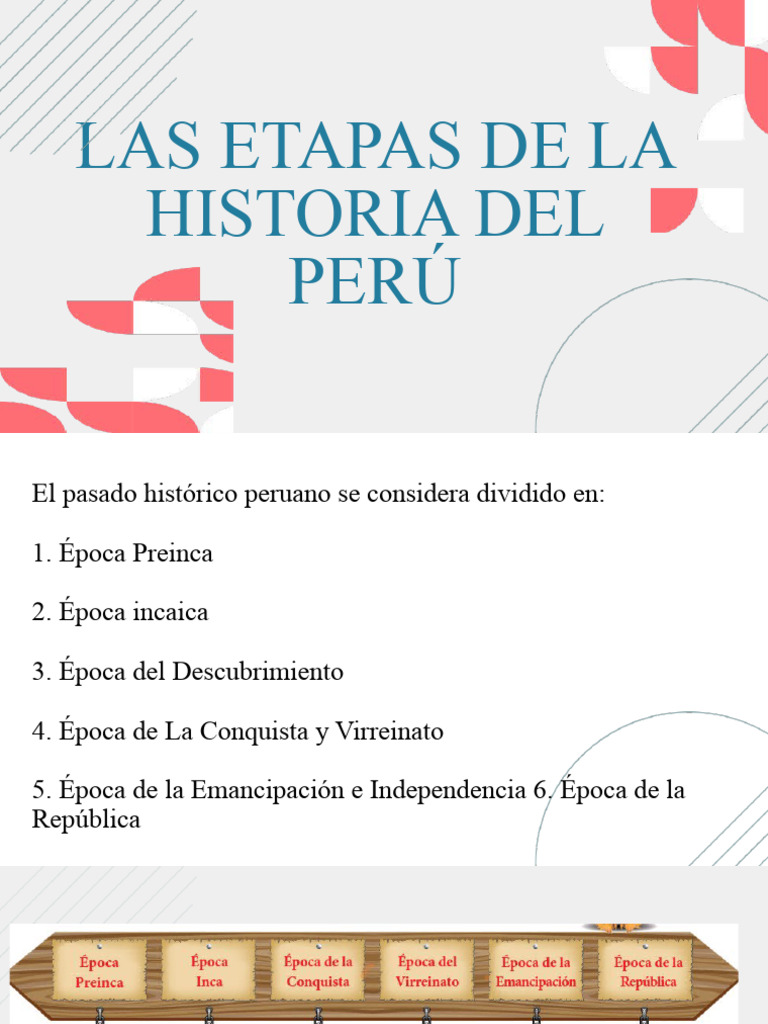 Etapas de la Historia del Perú | PDF | Ciencias sociales | Historia