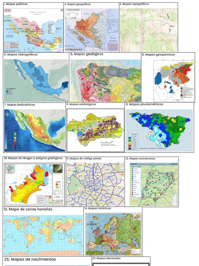 Tipos de Mapas - Geografia | PDF