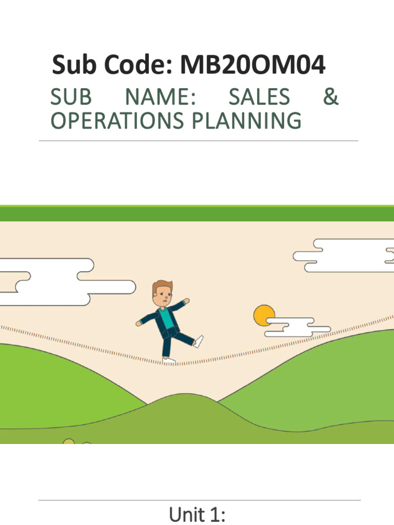 SOP - Final | PDF | Errors And Residuals | Forecasting