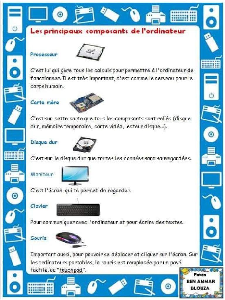 Les Principaux Composants de L'ordinateur | PDF