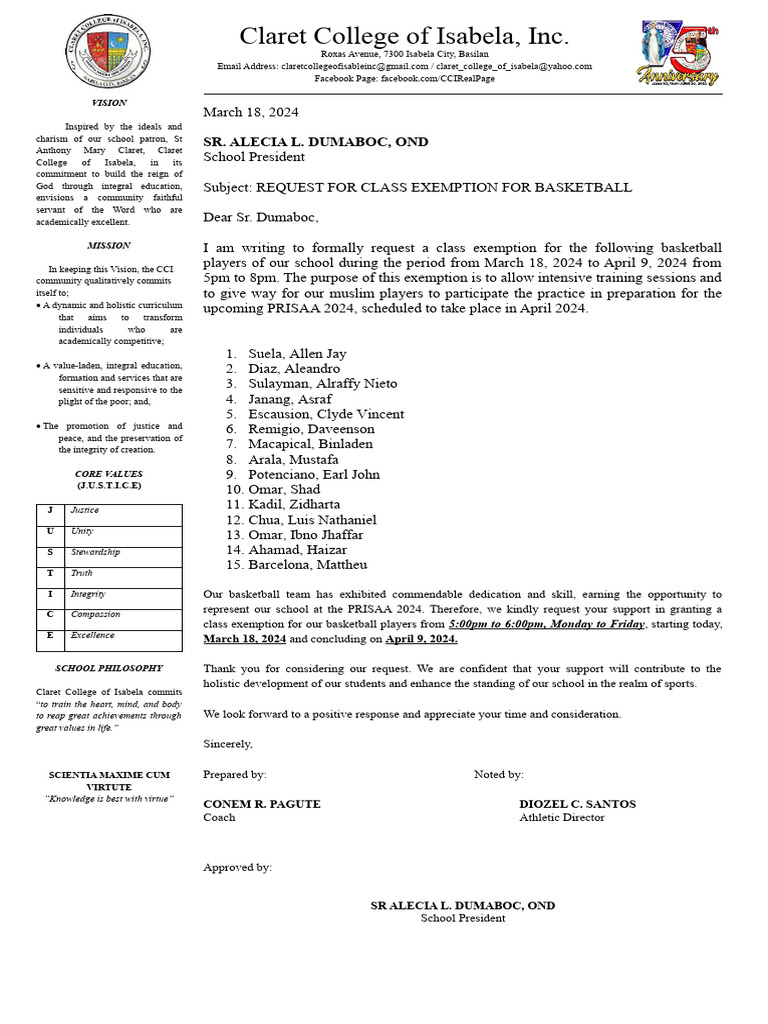 OFFICIAL CCI LETTER TEMPLATE Portrait | PDF