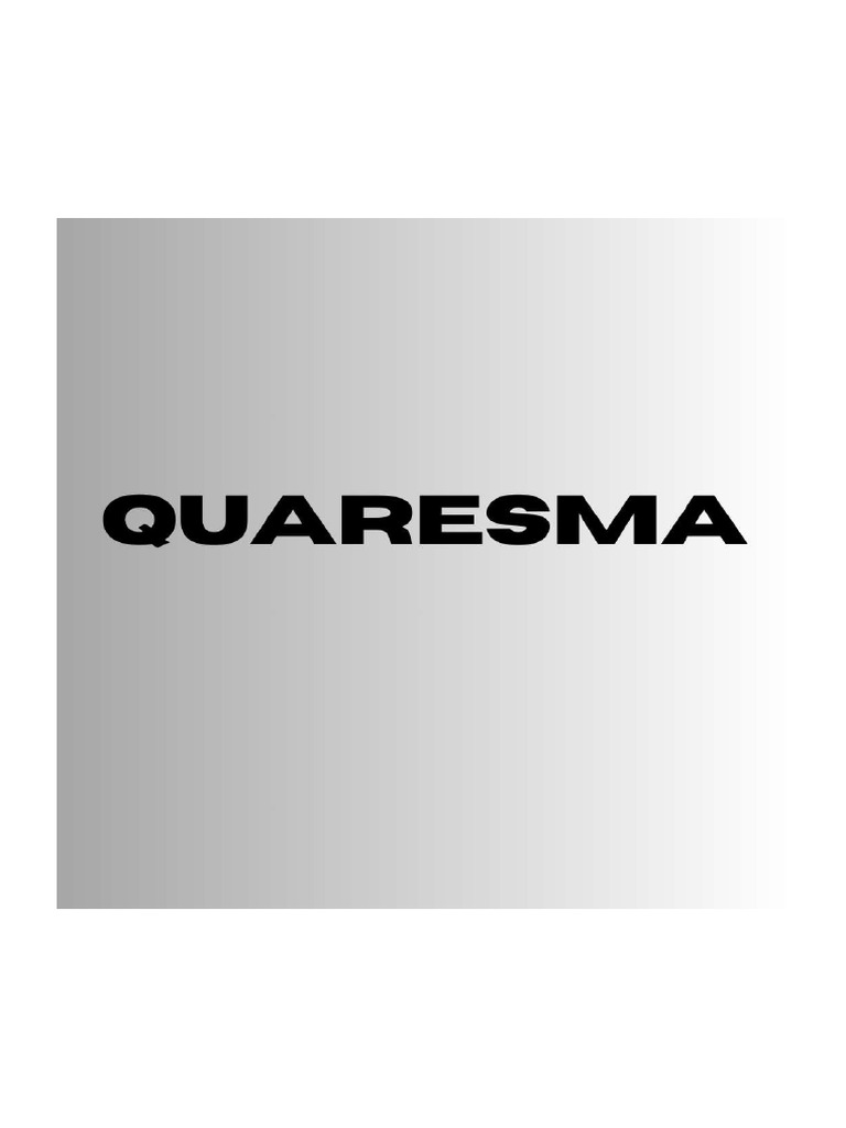 Pilares Da Quaresma | PDF