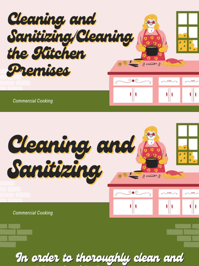 Cleaning The Kitchen Premises | PDF | Wellness