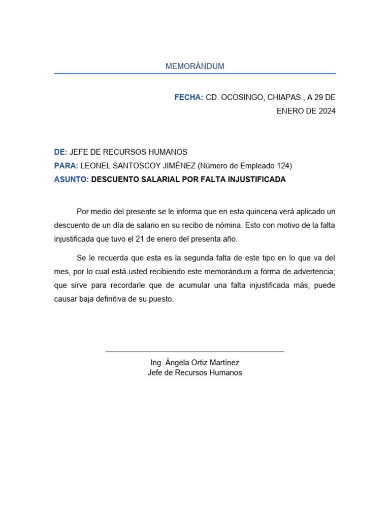Memorandum | PDF