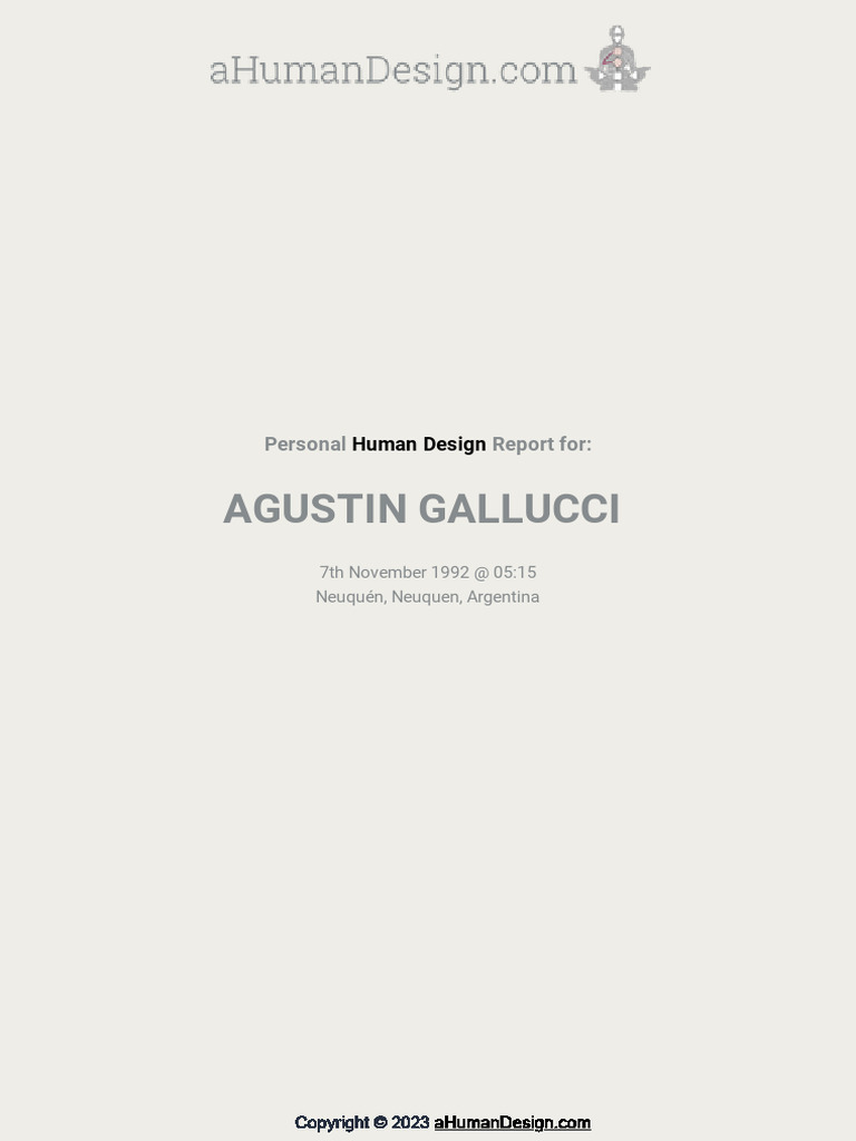 Human Design Blueprint | PDF | Intuition | Spleen