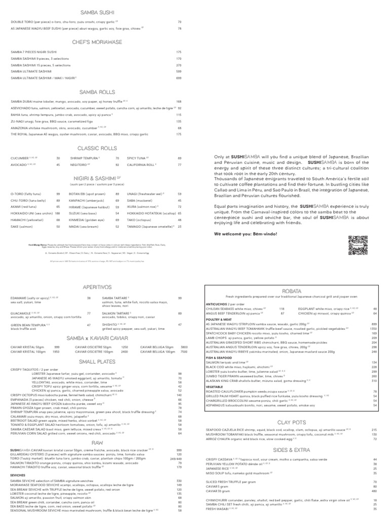 ALC-MENU-2024 | PDF | Sushi | Sauce