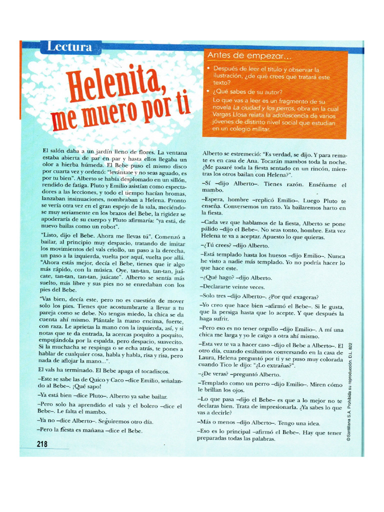 Texto Helenita Me Muero Por Ti | PDF