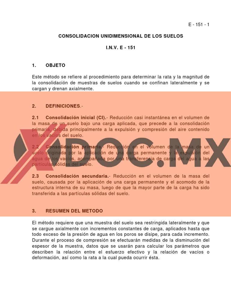 INV 151 13 Consolidación | PDF | Materiales