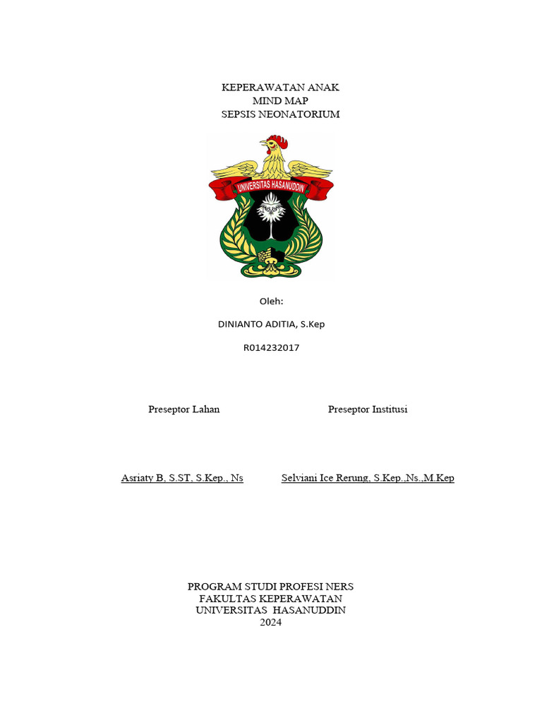 Perawatan Sepsis Neonatorum pada Bayi | PDF