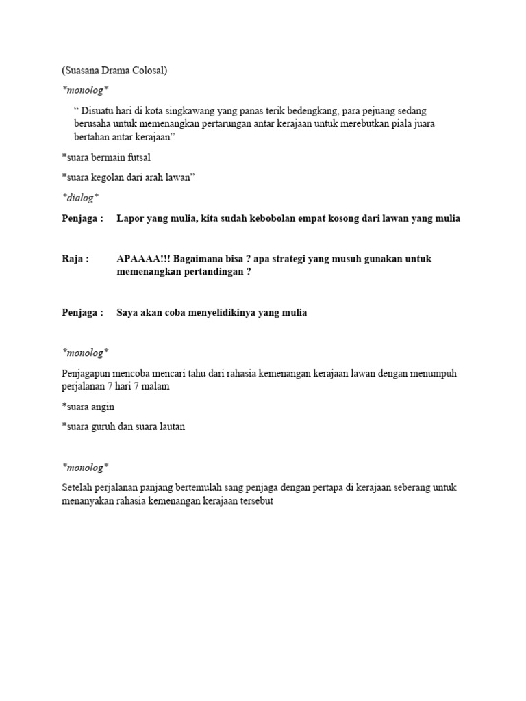 Naskah Radio | PDF | Game & Aktivitas | Griya & Taman