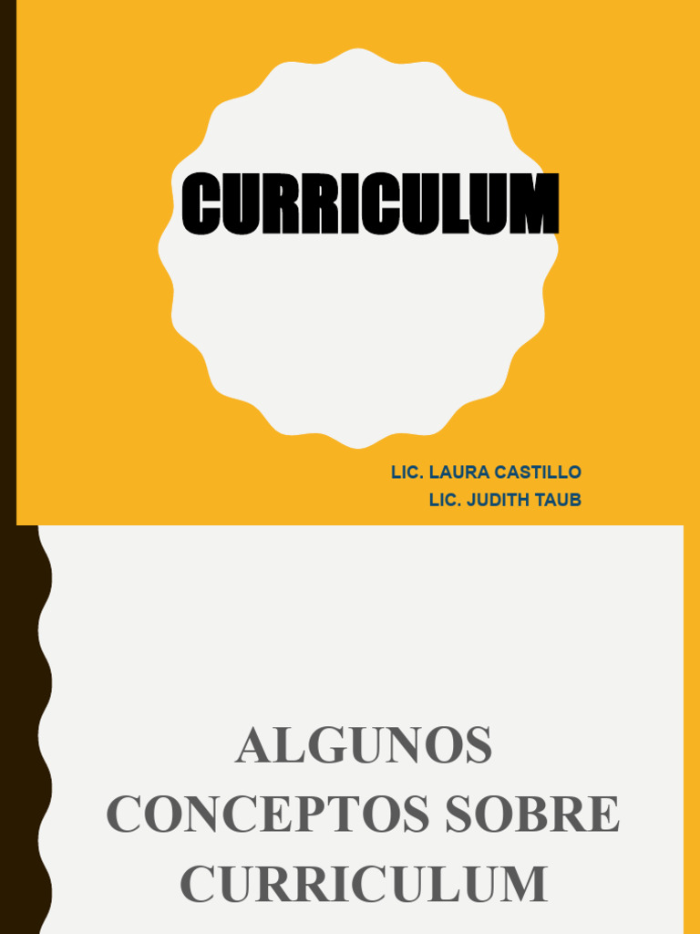 Conceptos Clave del Currículum Educativo | PDF | Plan de estudios ...