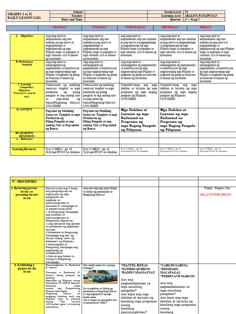 Ap6 Week 7 - Q3 | PDF