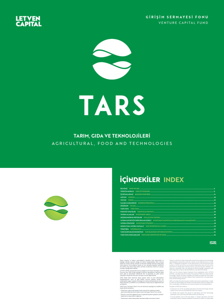 Tars Girisim Sermayesi Tanitim Brosuru | PDF